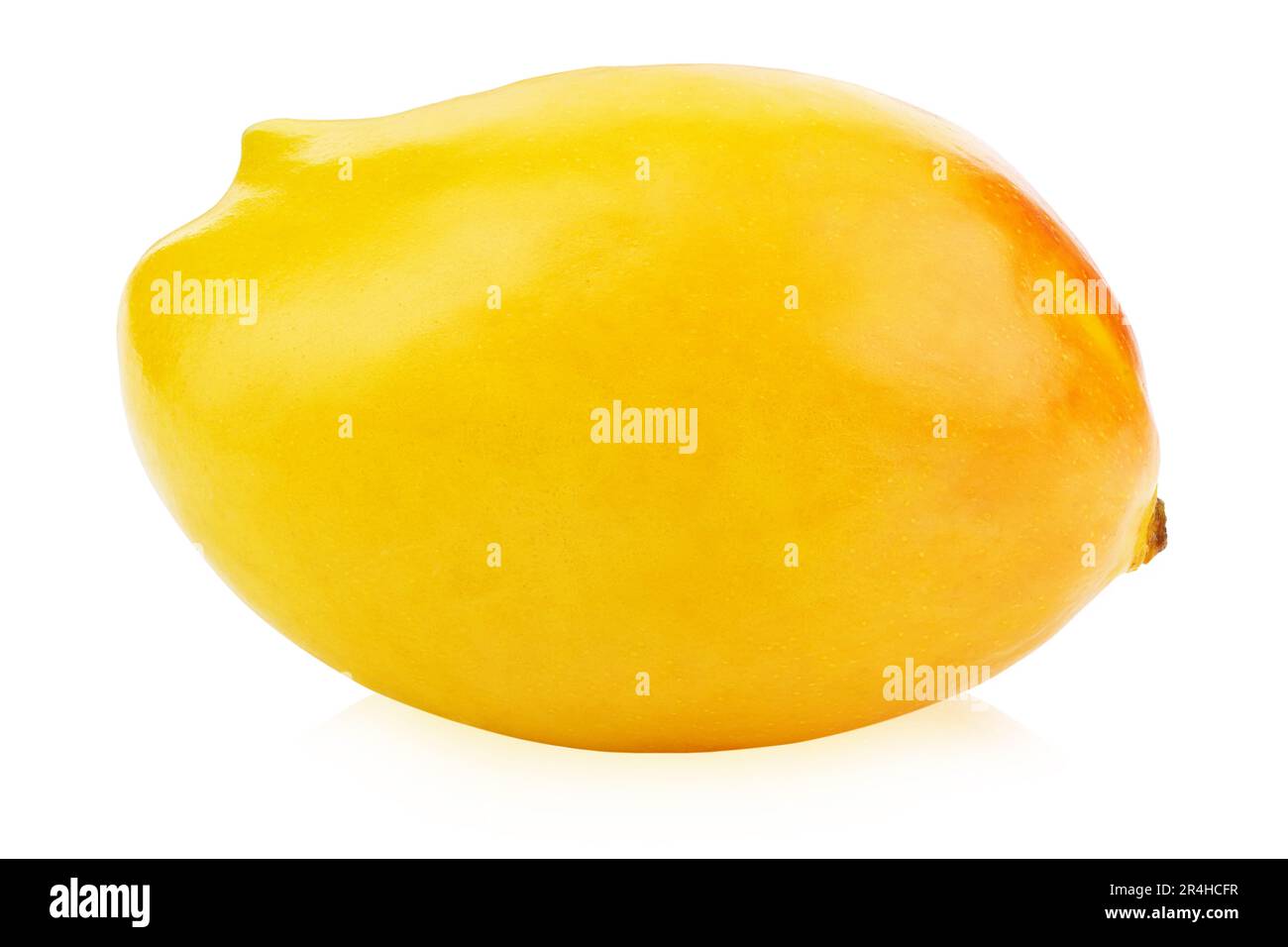 Whole ripe yellow mango. Isolated on a white background. File contains ...