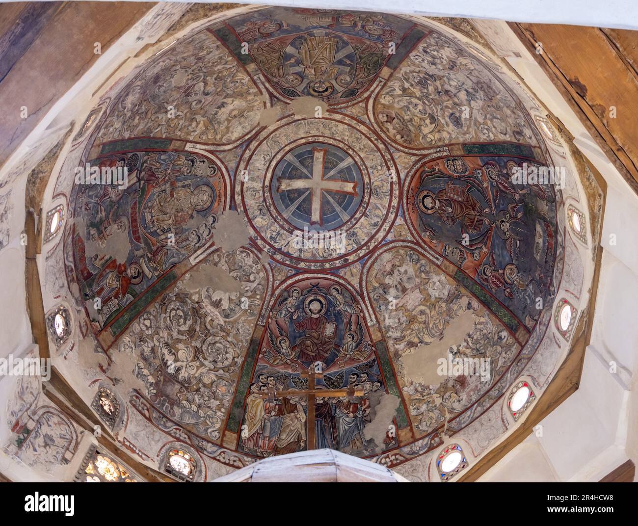 10th century painting in the Church of the Holy Virgin Mary, Deir al ...