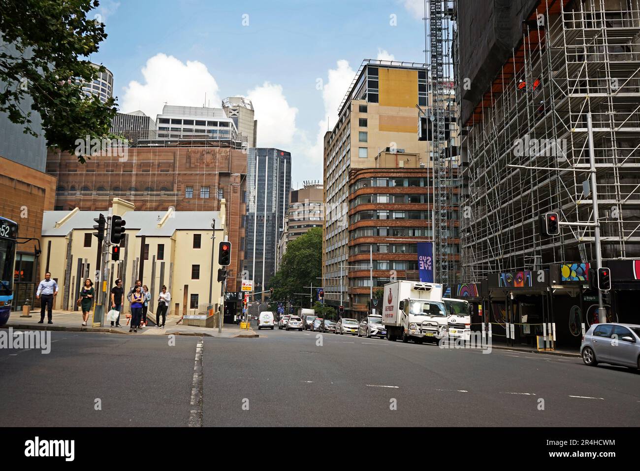 Sydney, NSW Australia - 16-12-2019: Bridge street in central Sydney ...