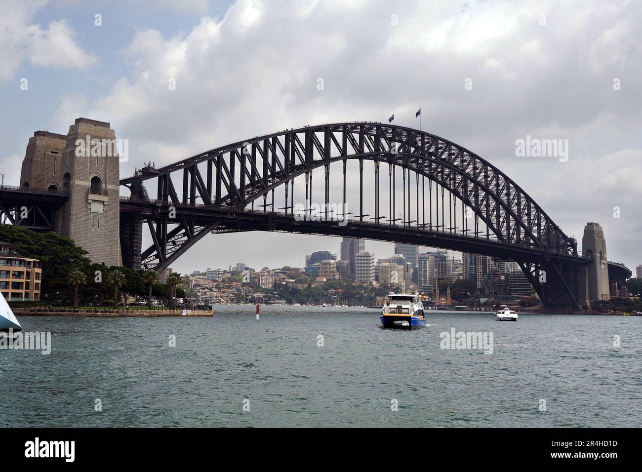 Sydney, NSW Australia - 16-12-2019: Sydney harbour bridge view from a ...