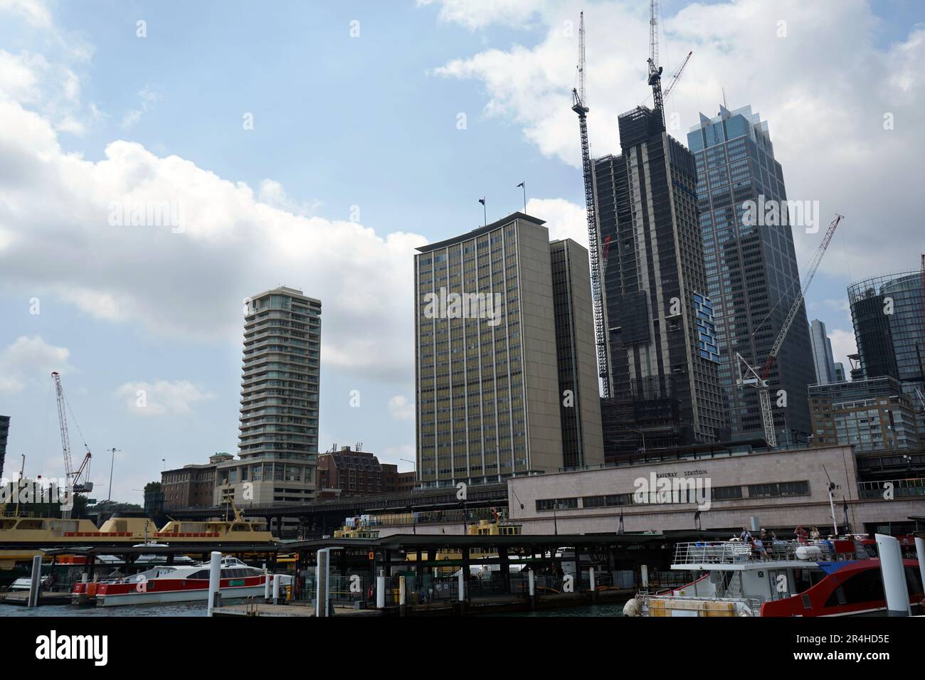 View of buildings over circular quay in Sydney, Australia Stock Photo ...