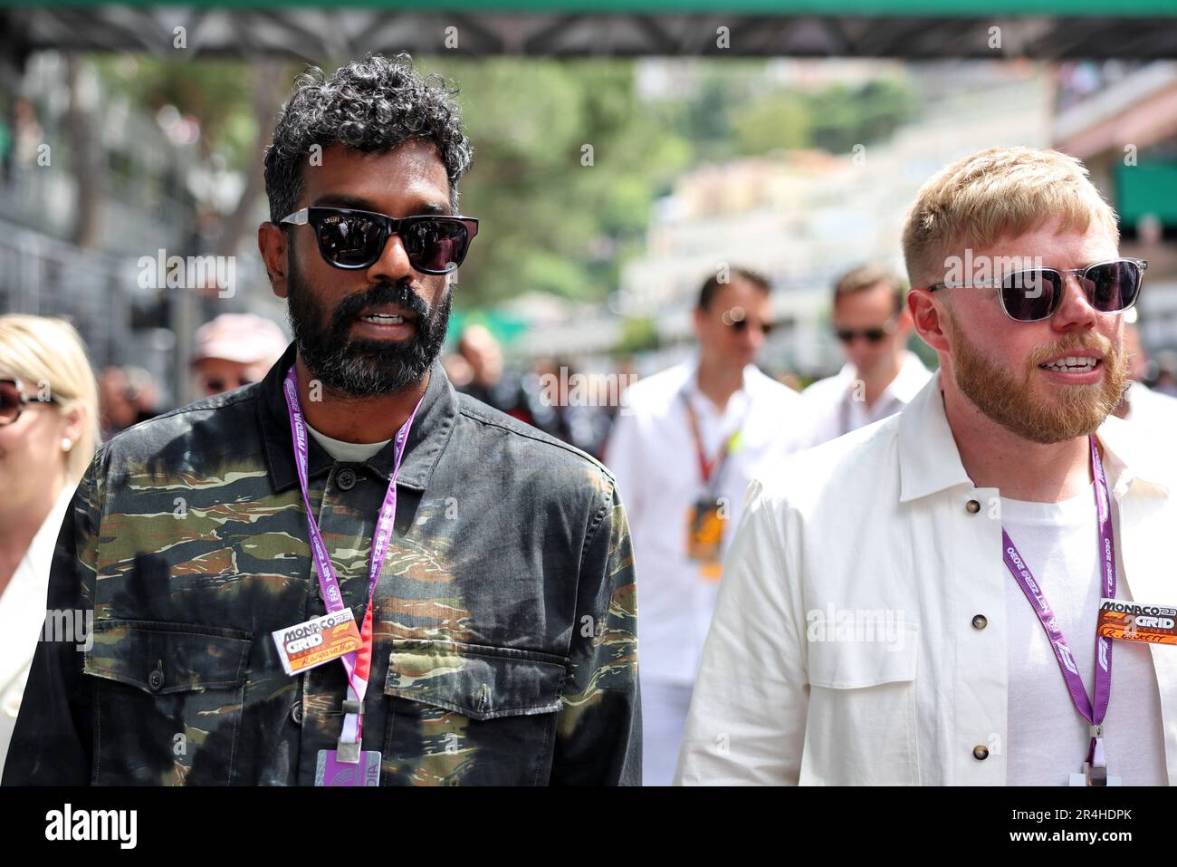 Monaco, Monte Carlo. 28th May, 2023. (L to R): Romesh Ranganathan (GBR ...