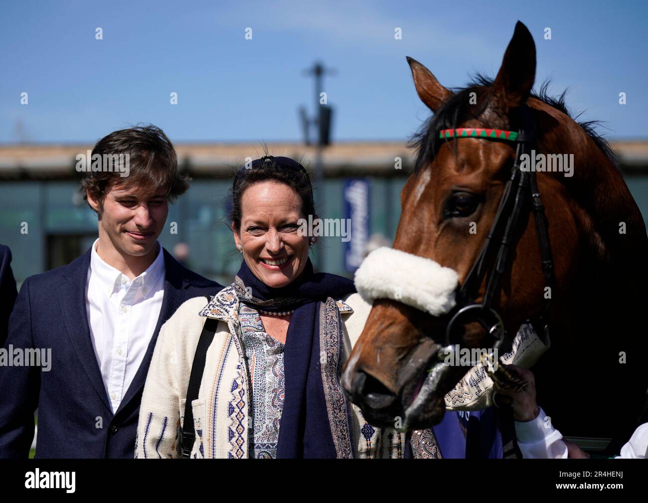 Owner Princess Zahra Aga Khan with Tahiyra after The Tattersalls Irish ...
