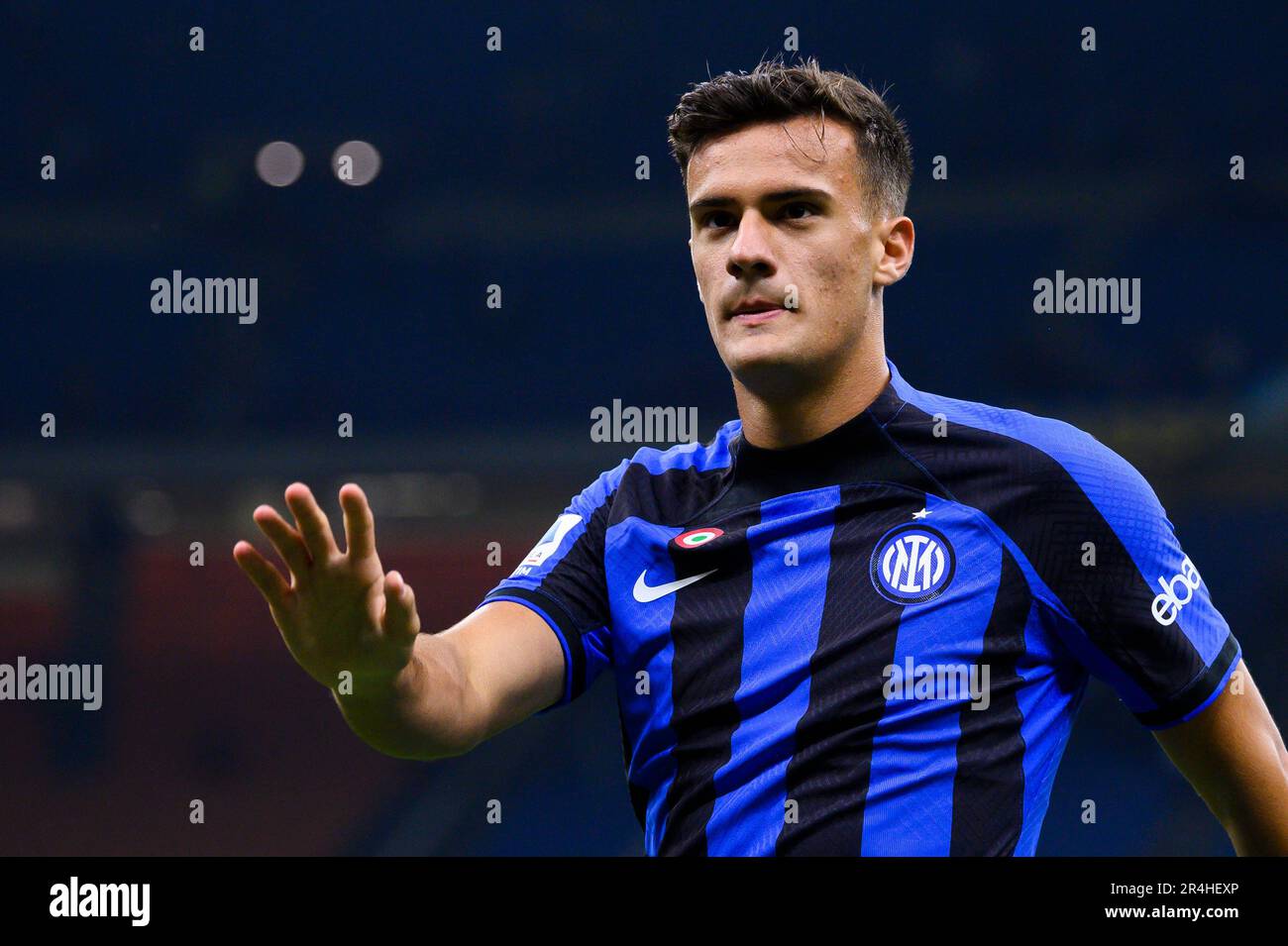 Milan, Italy. 27 May 2023. Aleksandar Stankovic of FC Internazionale ...
