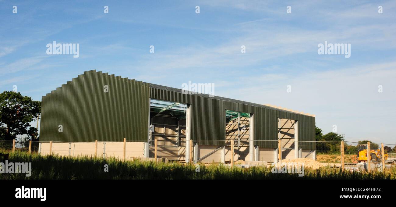 New barn under construction Stock Photo - Alamy
