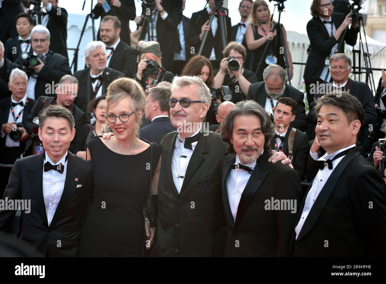 Cannes, France. 27th May, 2023. CANNES, FRANCE - MAY 27:Wim Wenders ...