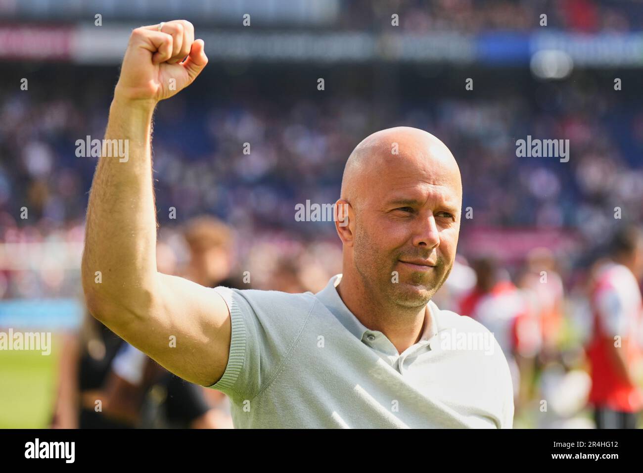 Rotterdam, Netherlands. 28th May, 2023. Rotterdam - Feyenoord coach ...