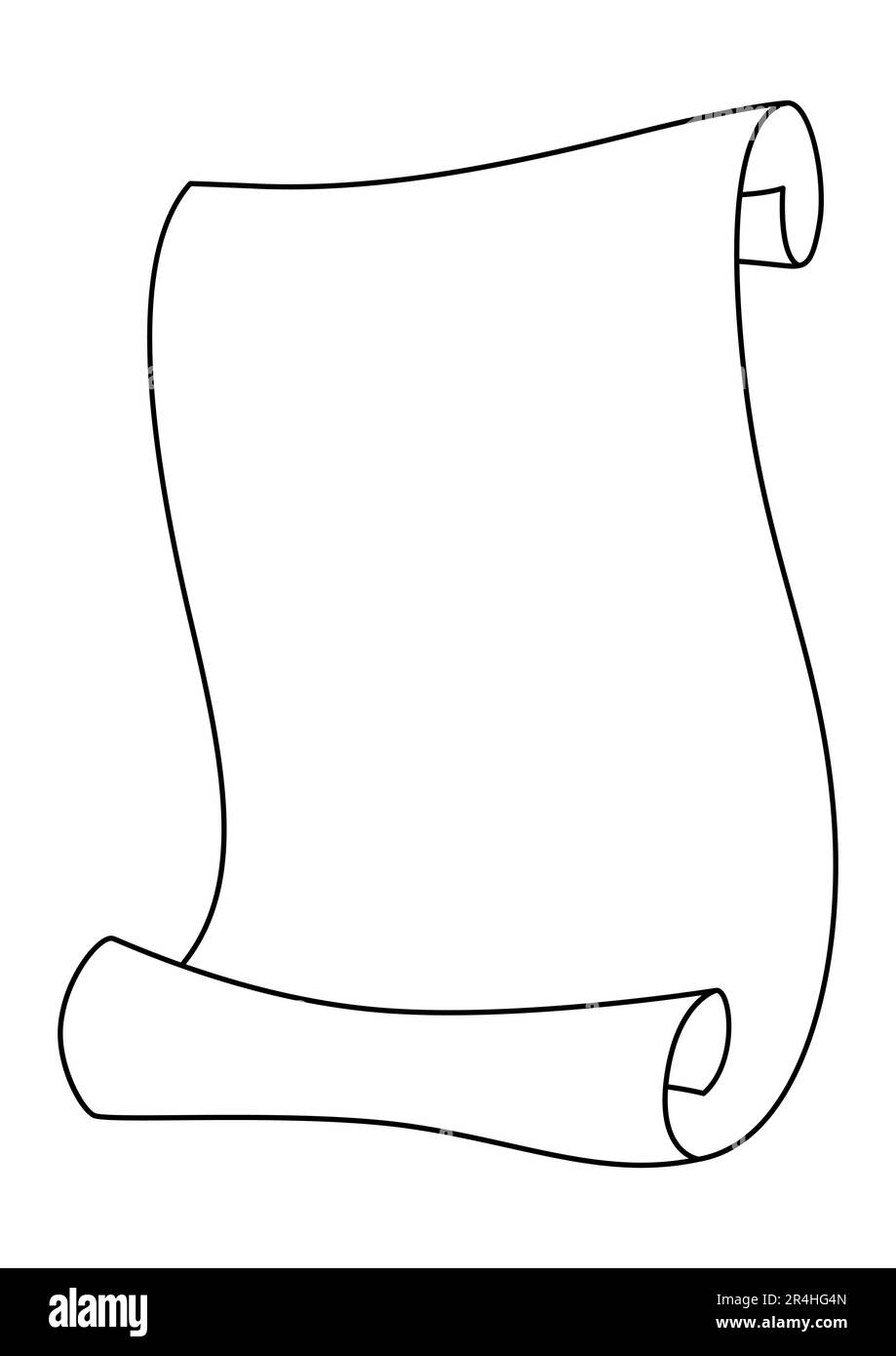 Vintage scroll illustration. Image of papyrus or paper ancient Stock ...