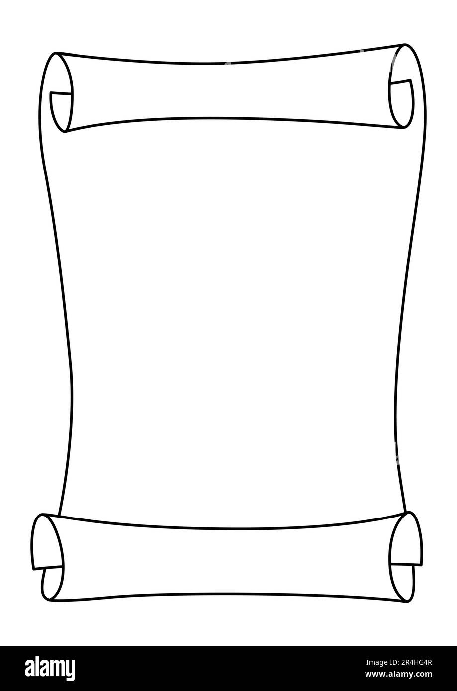 Vintage Scroll Frame Clip Art