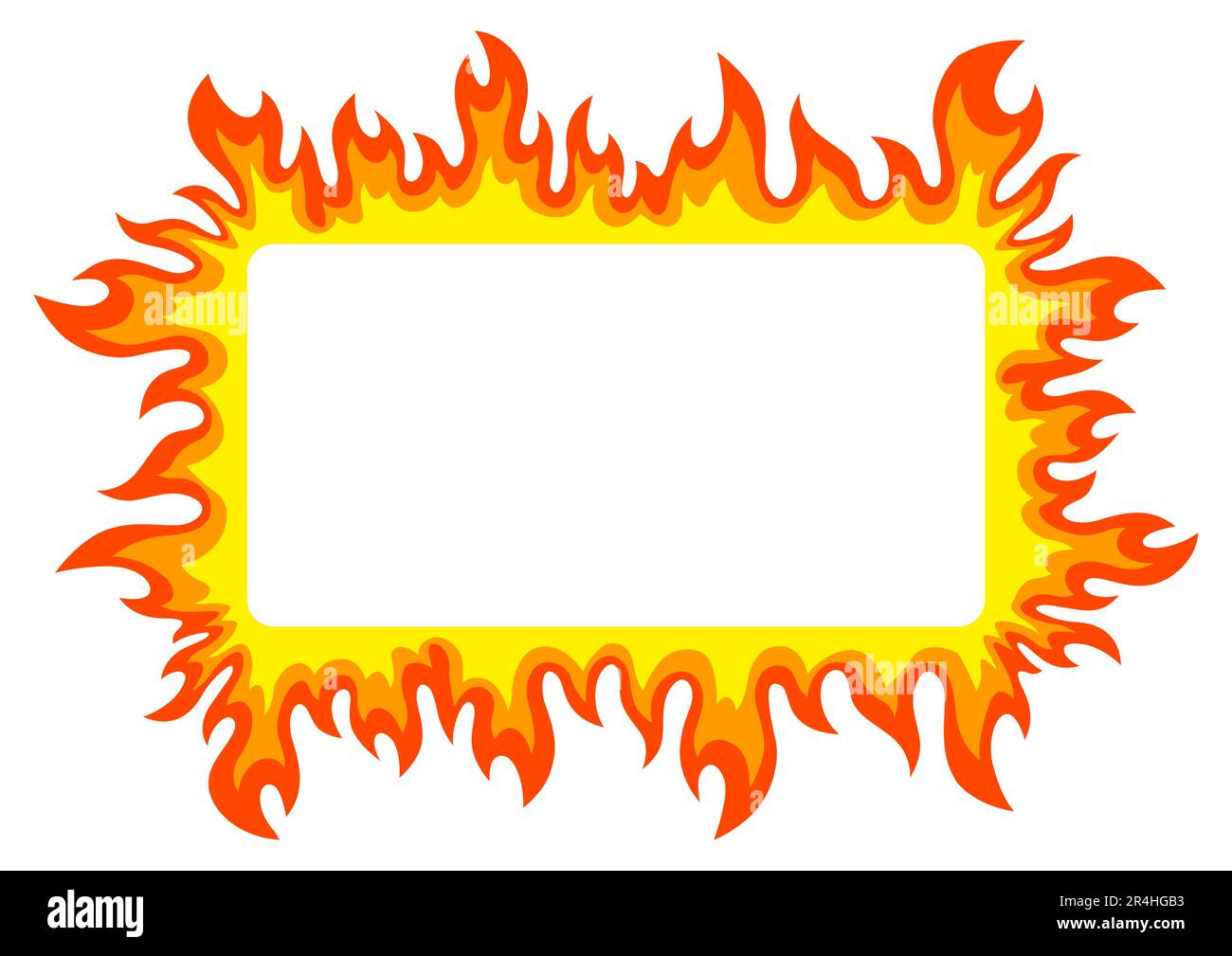 Frame of stylized fire. Decorative element for design Stock Vector ...