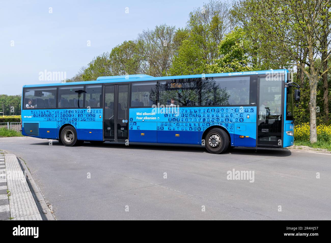 OV-Fryslan Mercedes-Benz Intouro bus in Lemmer, Netherlands Stock Photo ...