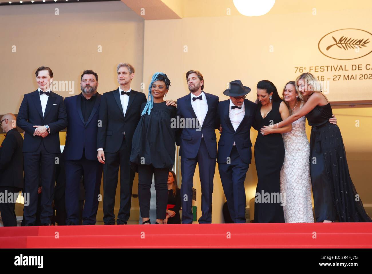 Cannes, France. 28th May, 2023. CANNES, France 27. May 2023; Jury members Brie Larson, Julia ...