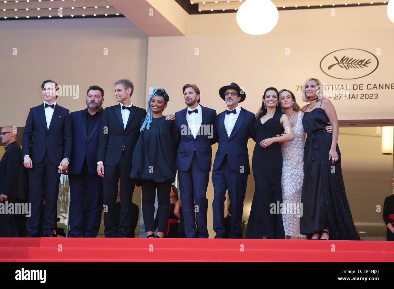 Cannes, France. 28th May, 2023. CANNES, France 27. May 2023; Jury members Brie Larson, Julia ...