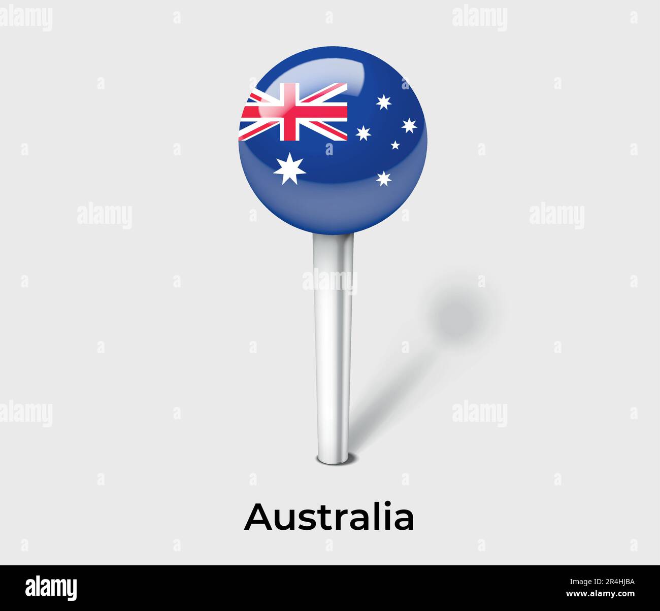 Australia map pin national hi-res stock photography and images - Alamy