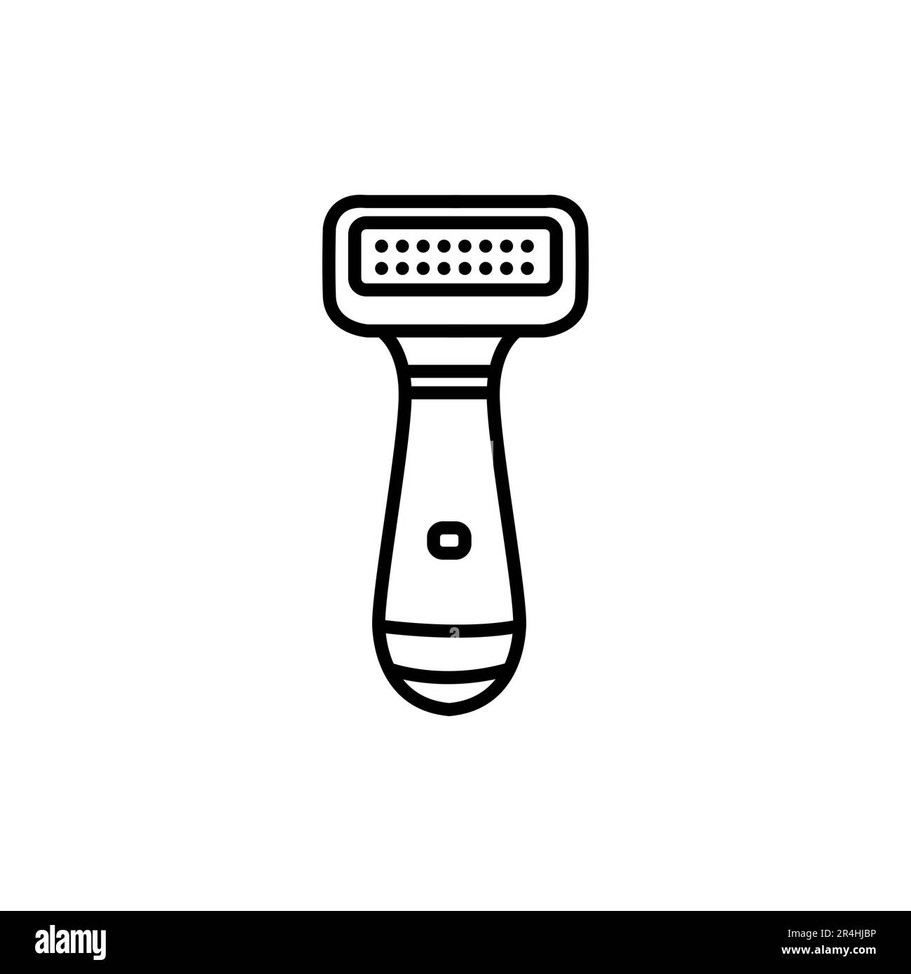 Grooming comb for dogs and cats. black line icon. Pictogram for web ...