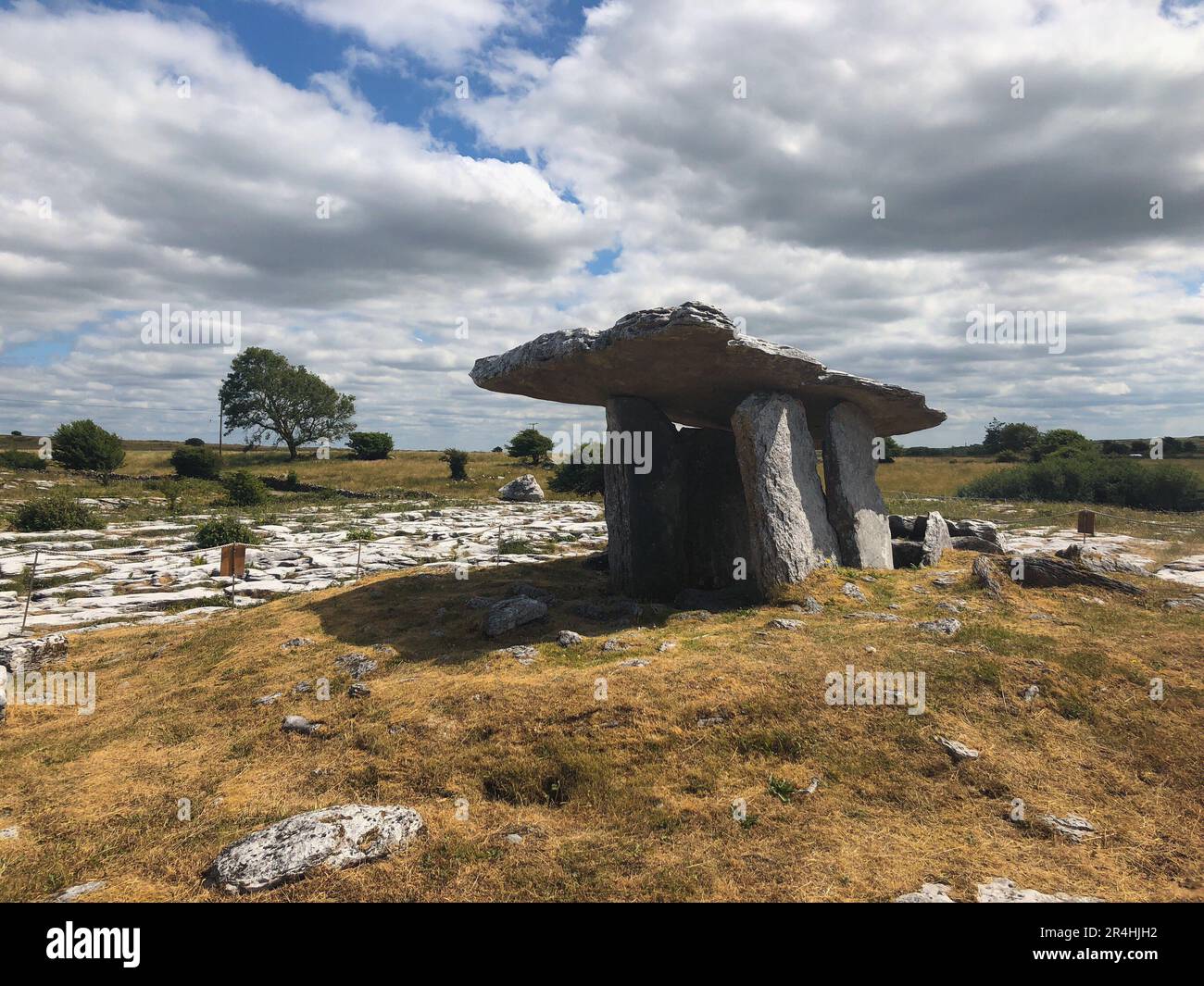 The Poulnabrone Dolmen is located near the townland of Caherconnell in ...
