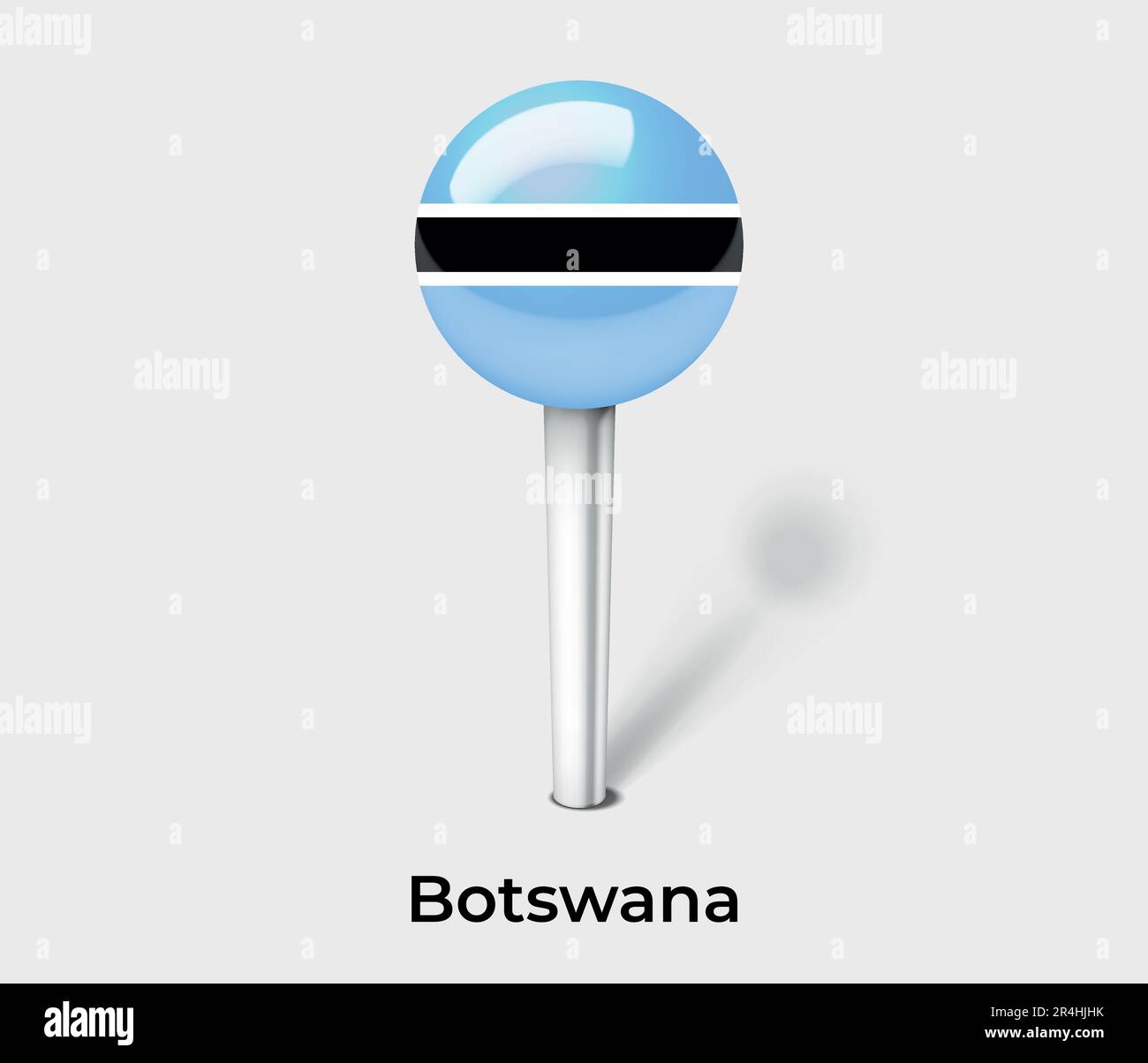 Botswana country flag pin map marker Stock Vector Image & Art - Alamy
