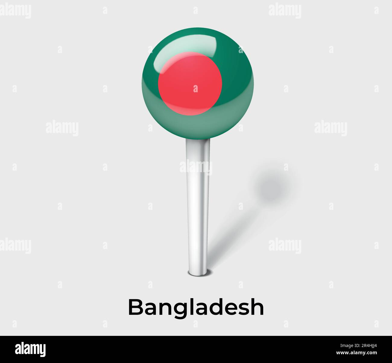Bangladesh country flag pin map marker Stock Vector Image & Art - Alamy
