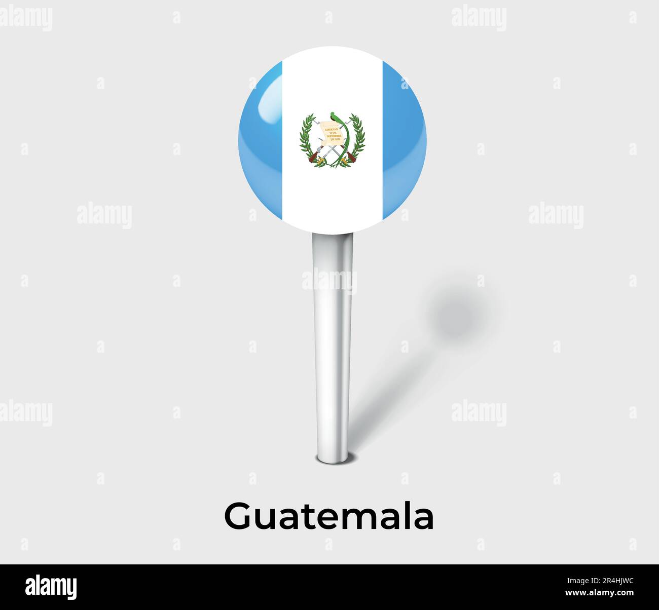 Guatemala country flag pin map marker Stock Vector Image & Art - Alamy
