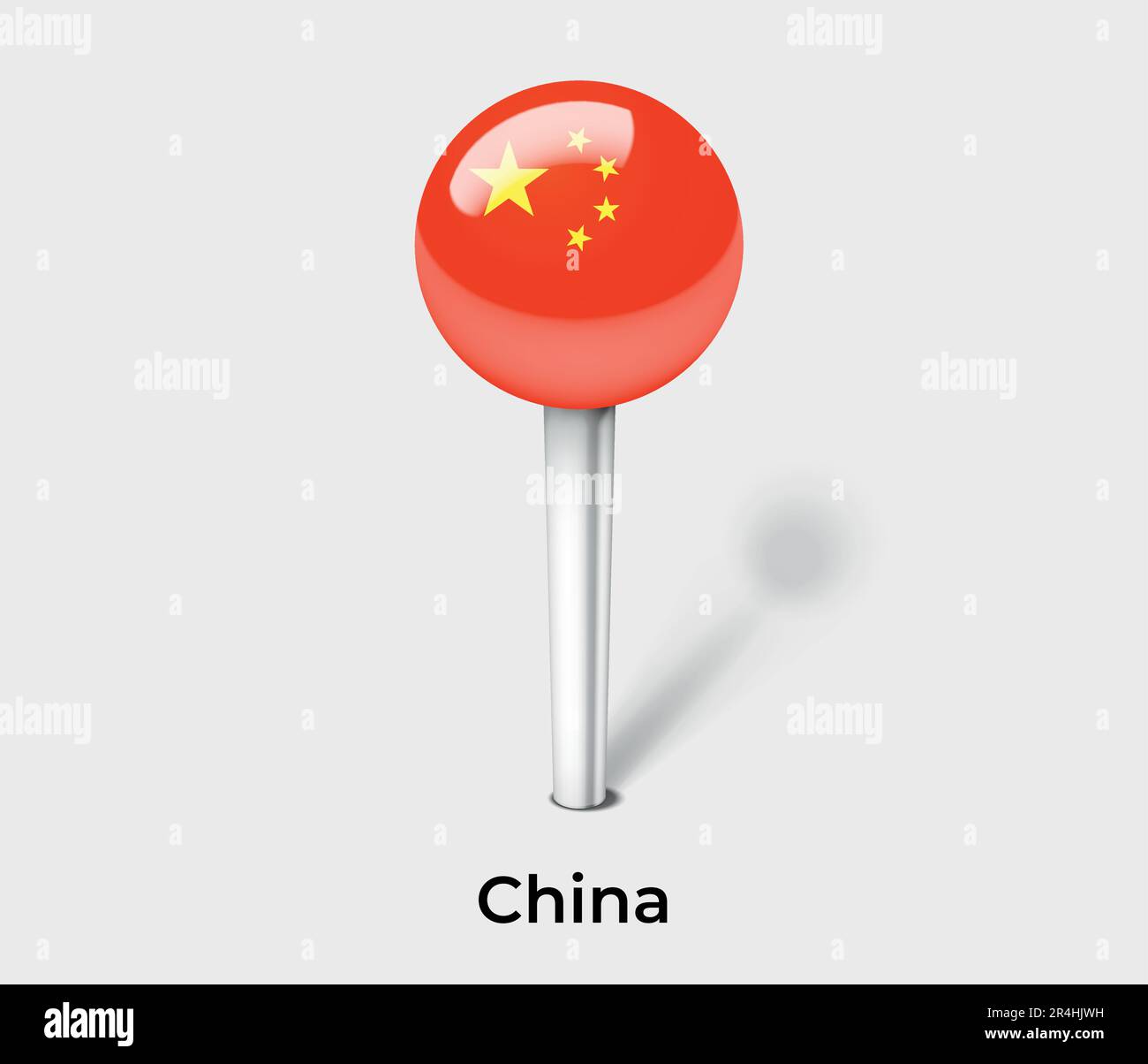 China map pin Stock Vector Images - Alamy