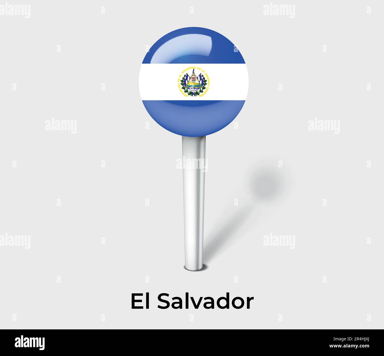 El salvador map icon Stock Vector Images - Alamy