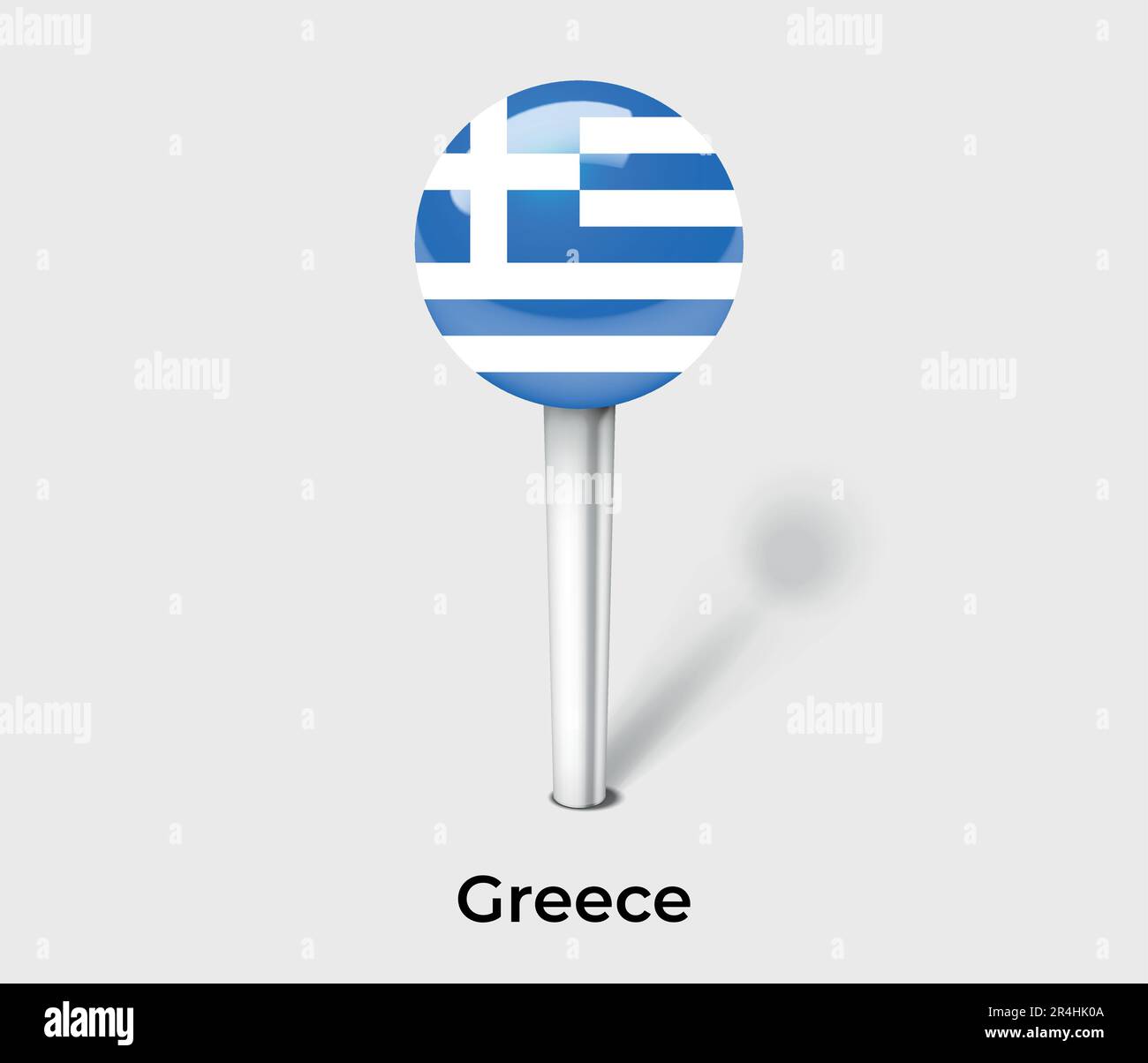 Greece country flag pin map marker Stock Vector Image & Art - Alamy