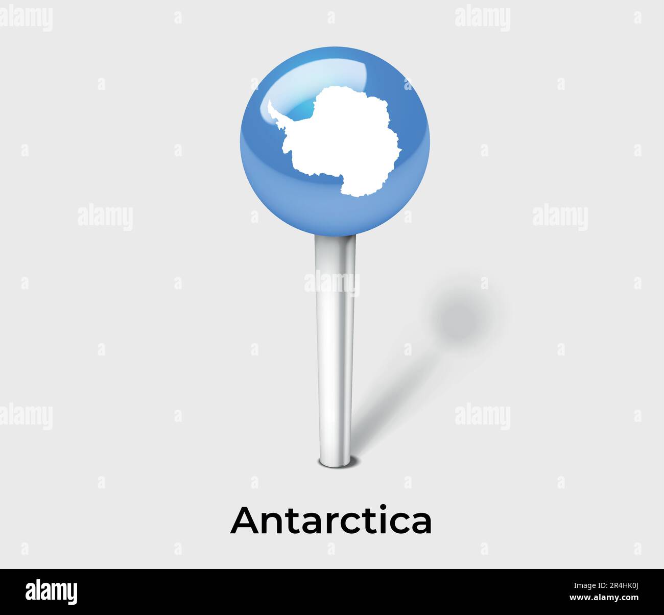 Antarctica country flag pin map marker Stock Vector Image & Art - Alamy