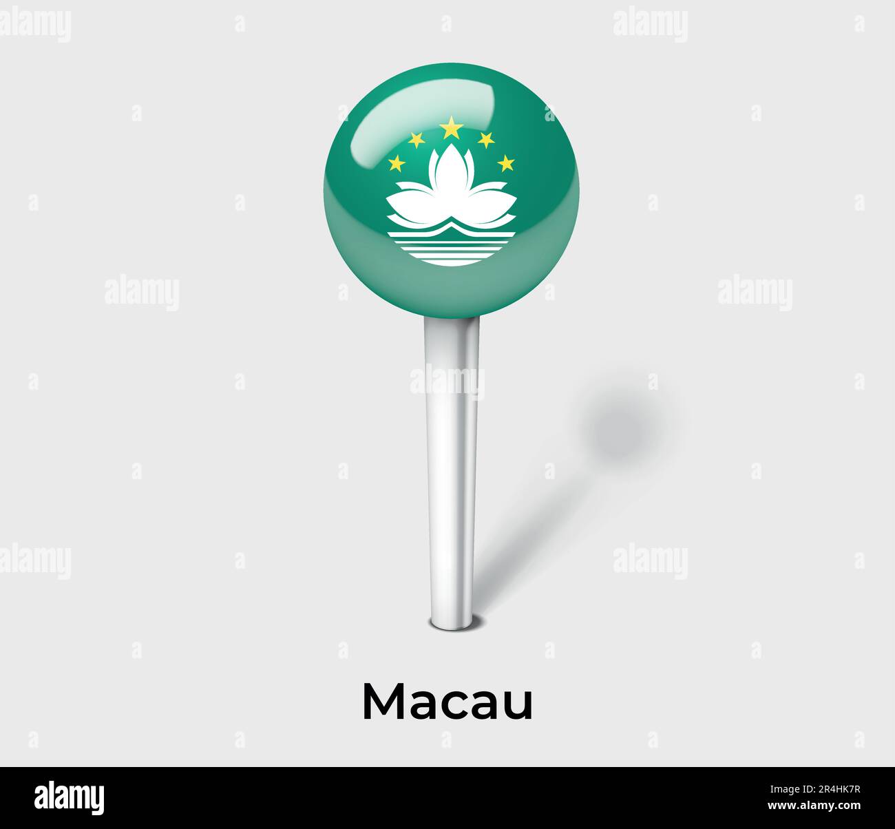 Macau country flag pin map marker Stock Vector Image & Art - Alamy