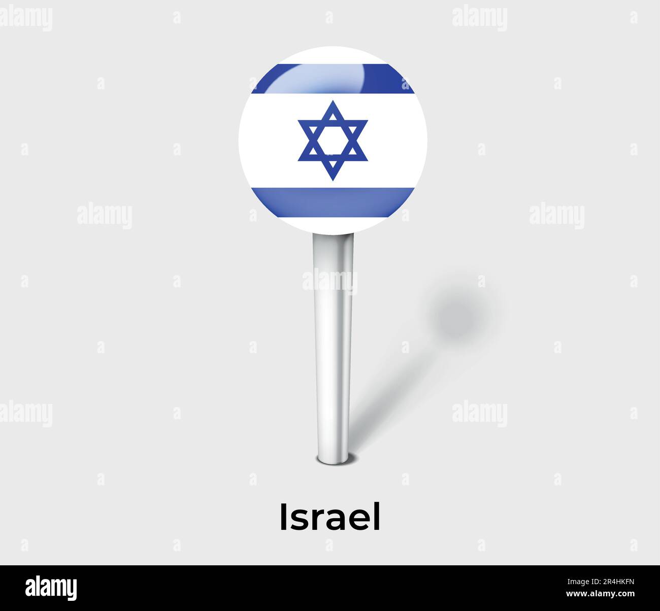 Israel country flag pin map marker Stock Vector Image & Art - Alamy