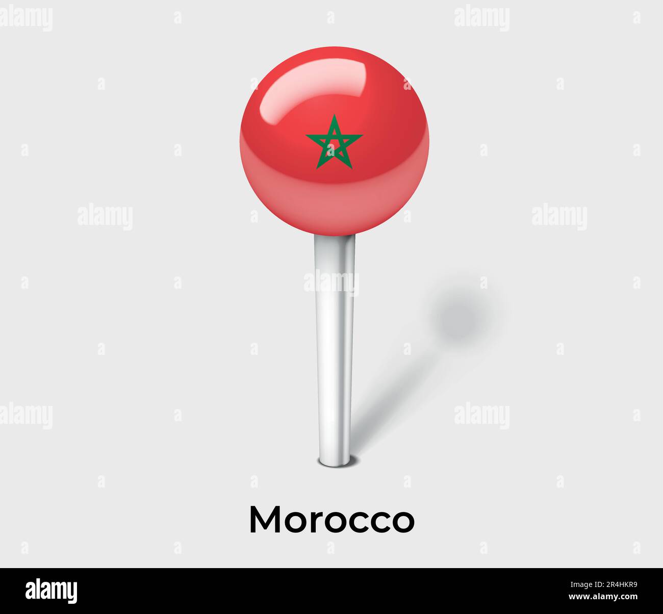 Morocco map location pointer hi-res stock photography and images - Alamy