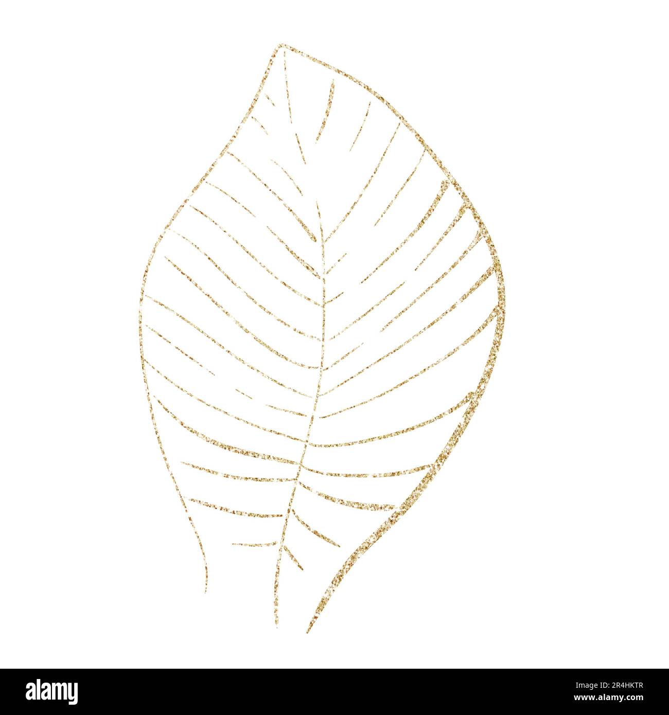 Golden tropical leaf hi-res stock photography and images - Alamy