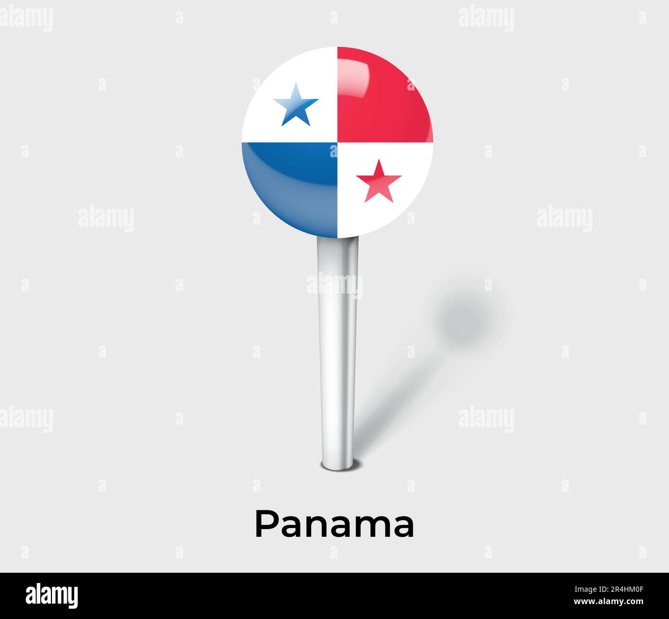 Panama country flag pin map marker Stock Vector Image & Art - Alamy