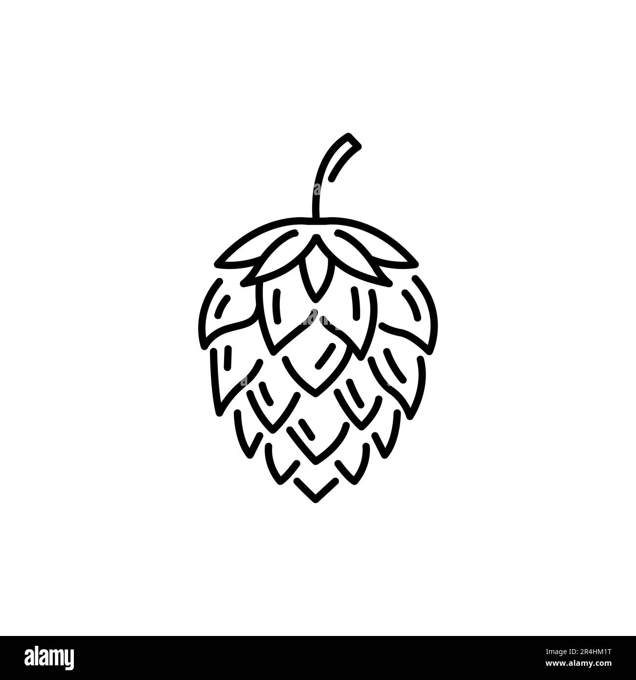 Hop black line icon. Pictogram for web page, mobile app, promo Stock ...