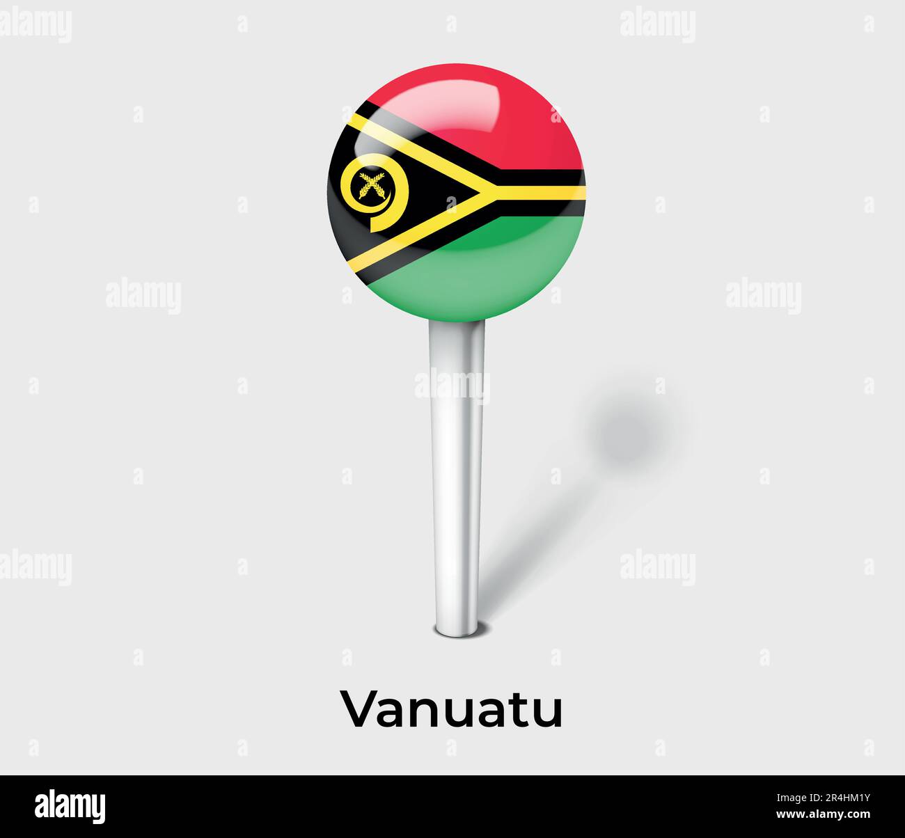 Vanuatu country flag pin map marker Stock Vector Image & Art - Alamy