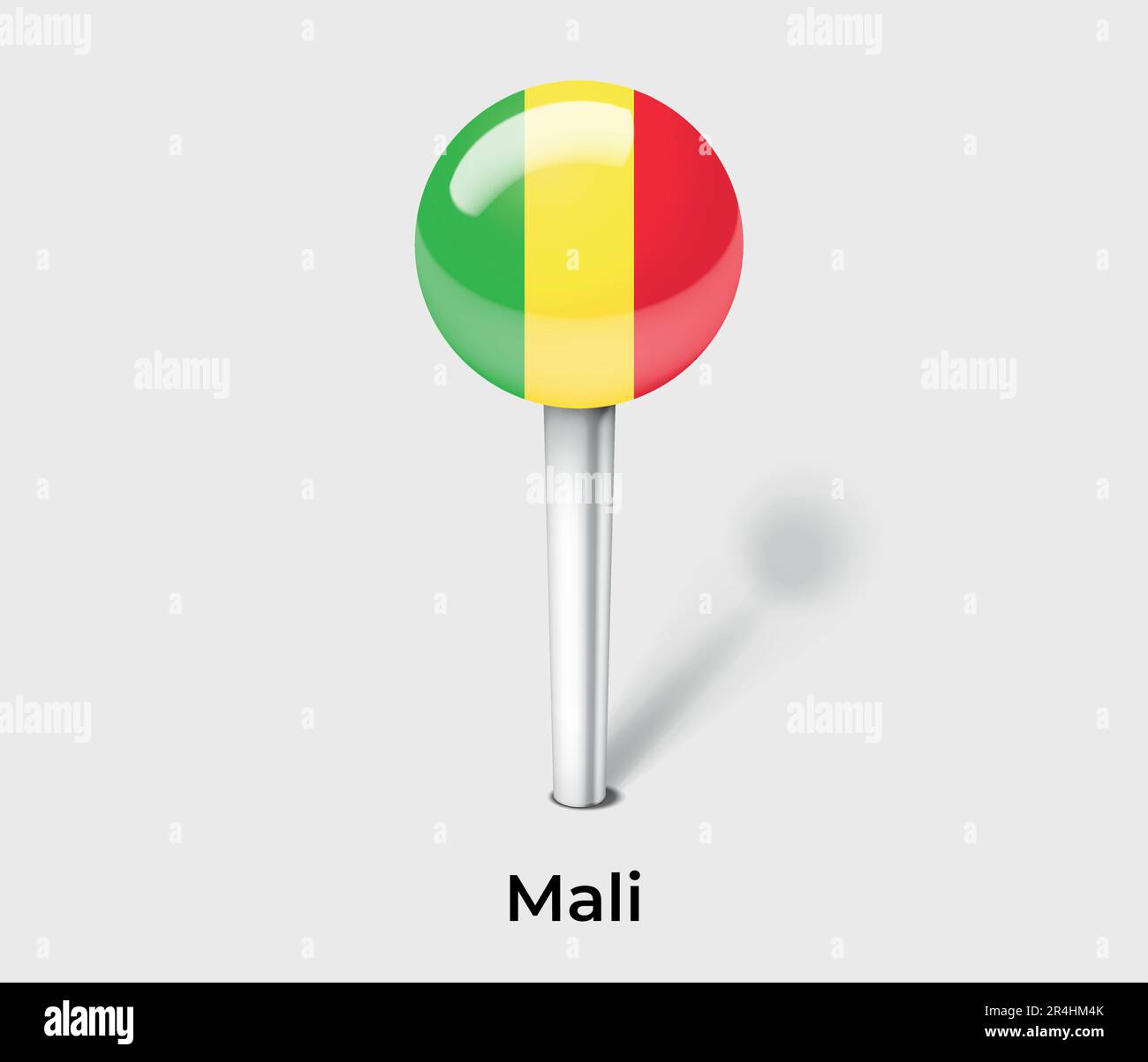 Mali country flag pin map marker Stock Vector Image & Art - Alamy