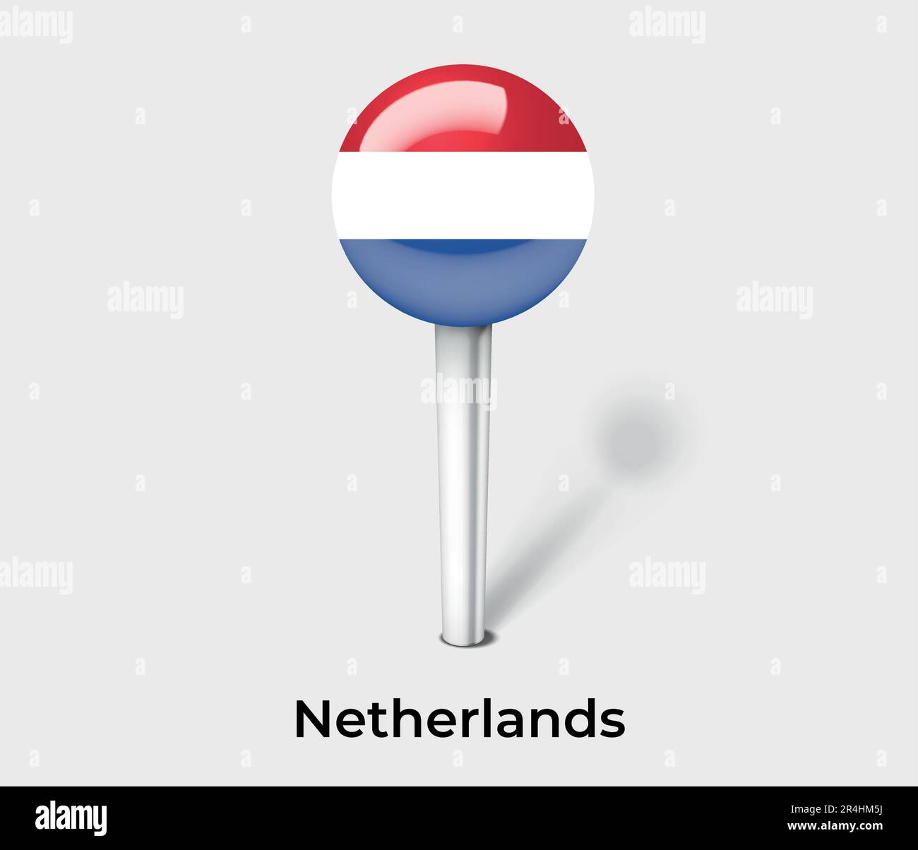 Netherlands country flag pin map marker Stock Vector Image & Art - Alamy