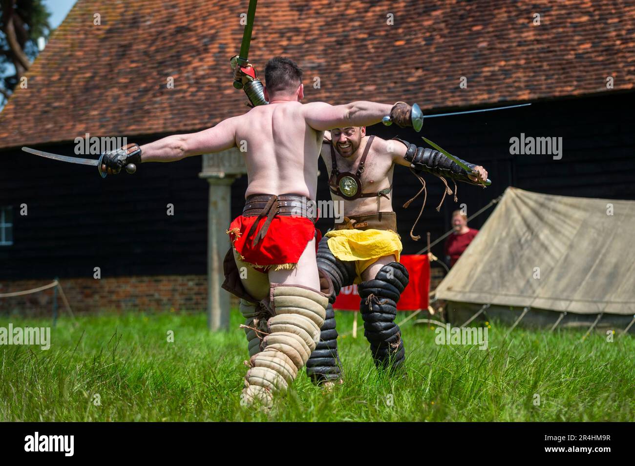 Chalfont, UK. 28 May 2023. Gladiators take part in Gladiator Games at ...