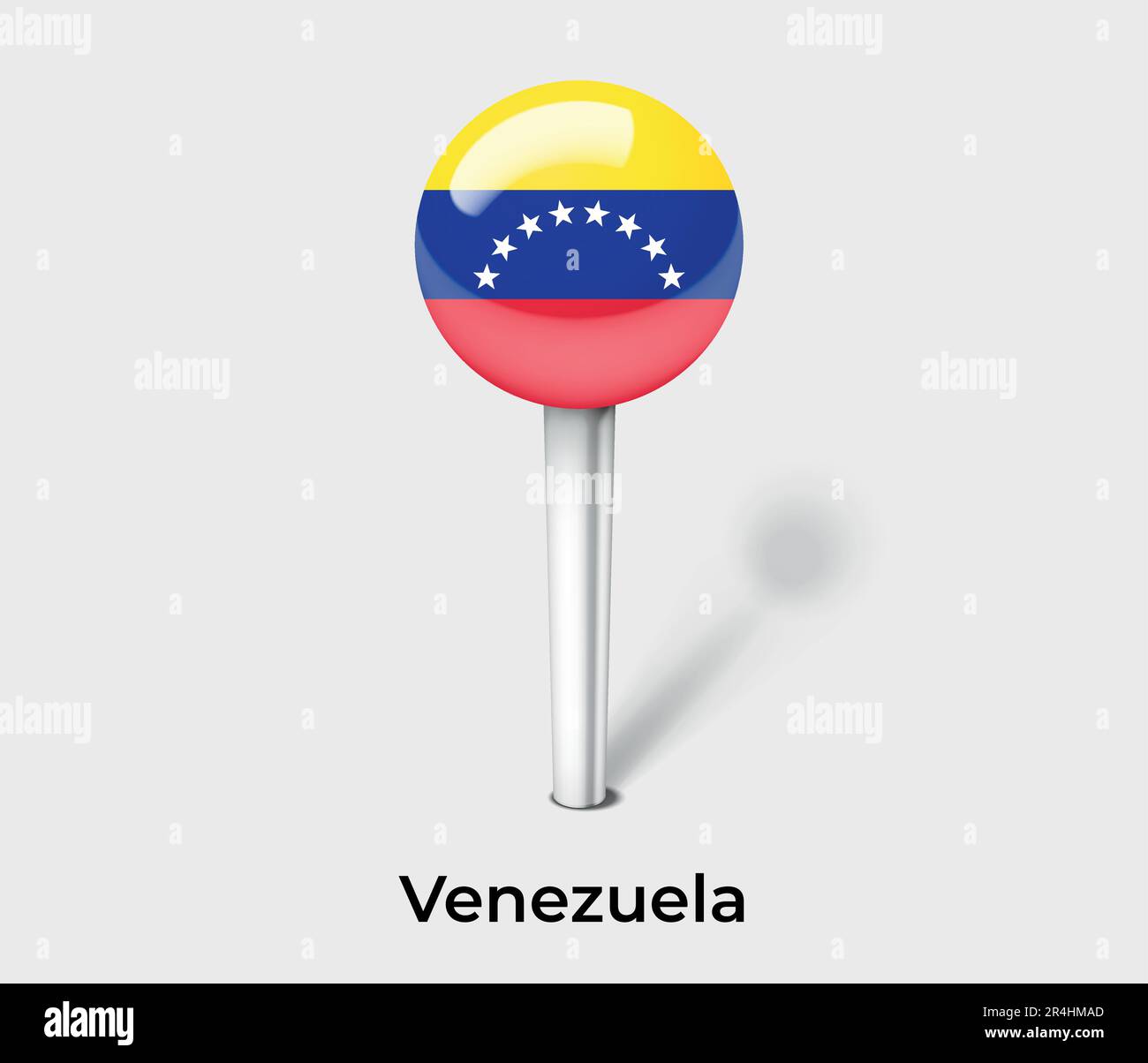 Venezuela country flag pin map marker Stock Vector Image & Art - Alamy
