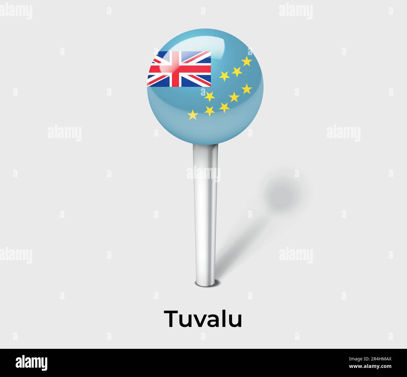Tuvalu flag map Stock Vector Images - Alamy