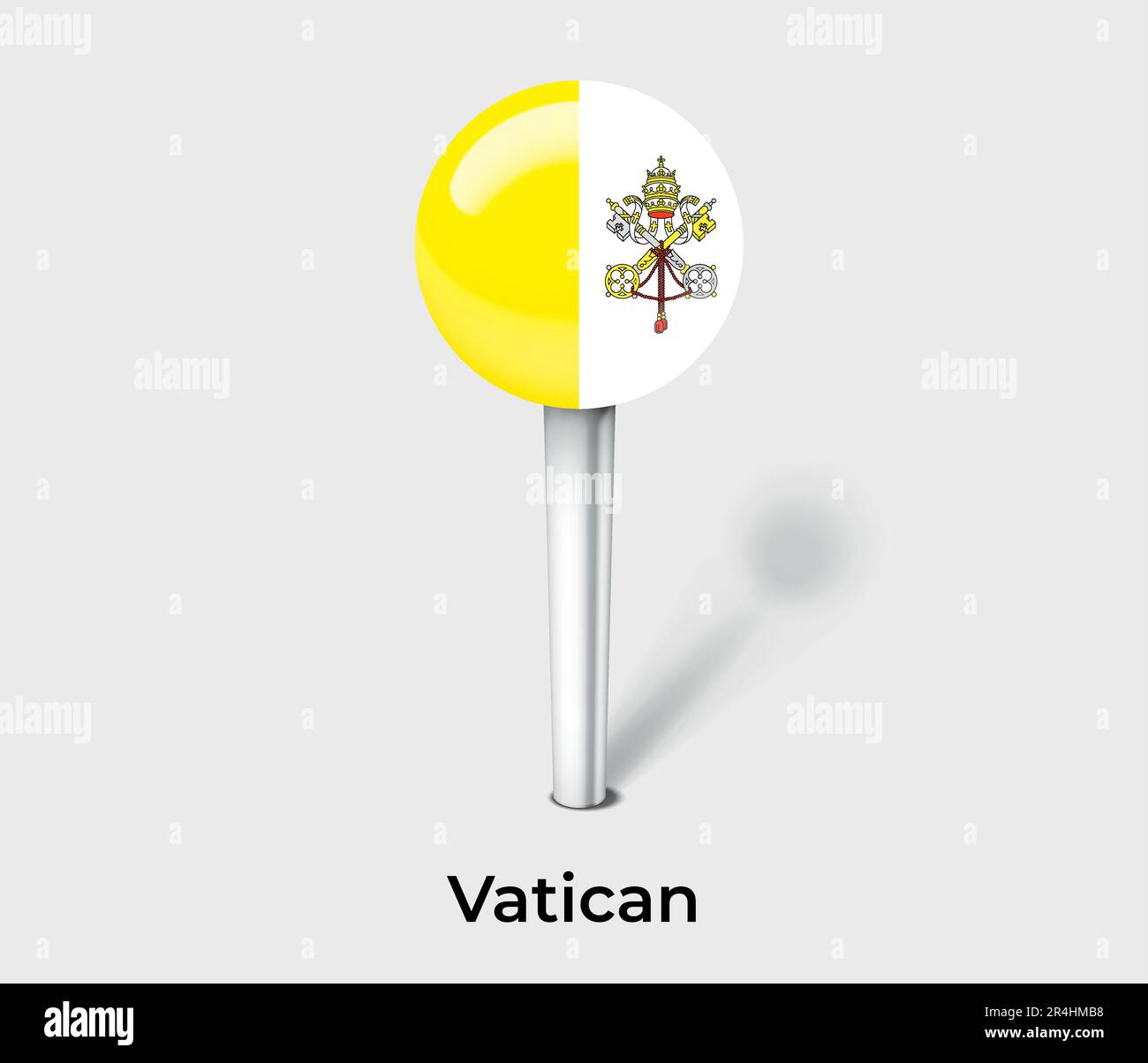 Vatican City State country flag pin map marker Stock Vector Image & Art ... Vatican City State country flag pin map marker Stock Vector Image & Art ...