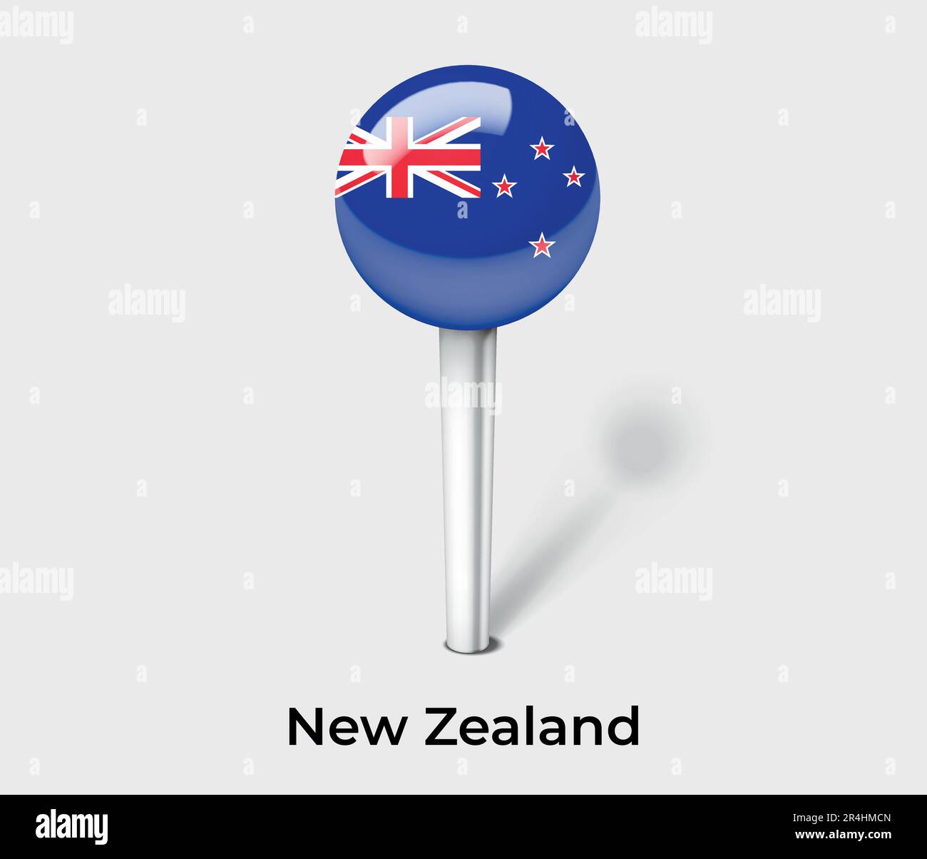 New zealand map pin hi-res stock photography and images - Alamy