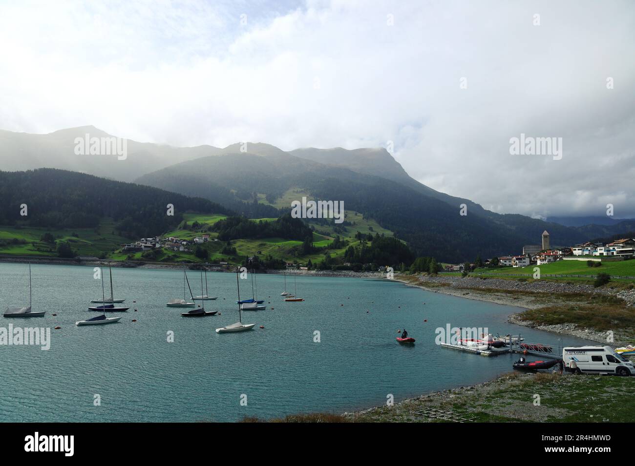 Lago reschensee hi-res stock photography and images - Alamy
