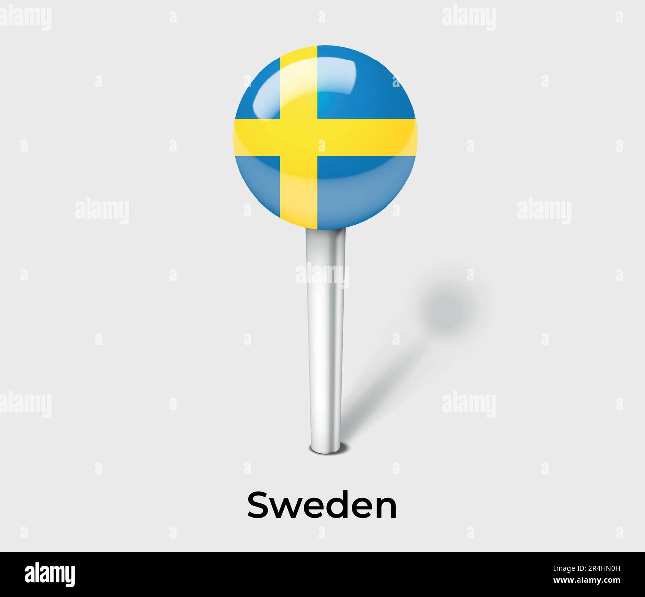 Sweden map pin Stock Vector Images - Alamy
