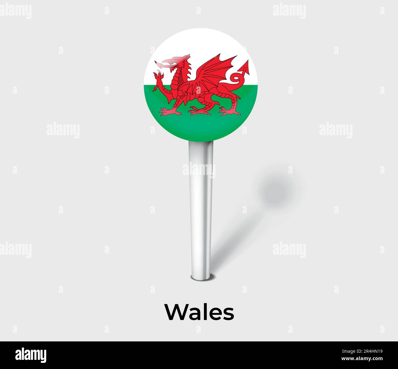 Wales flag map Stock Vector Images - Alamy