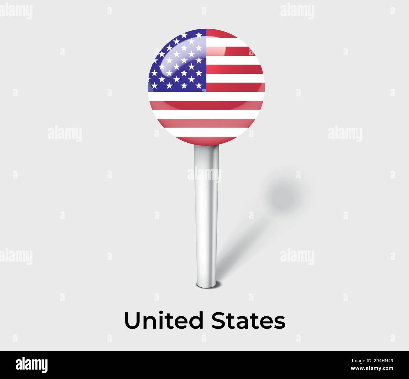 Image map pointer united flag Stock Vector Images - Alamy