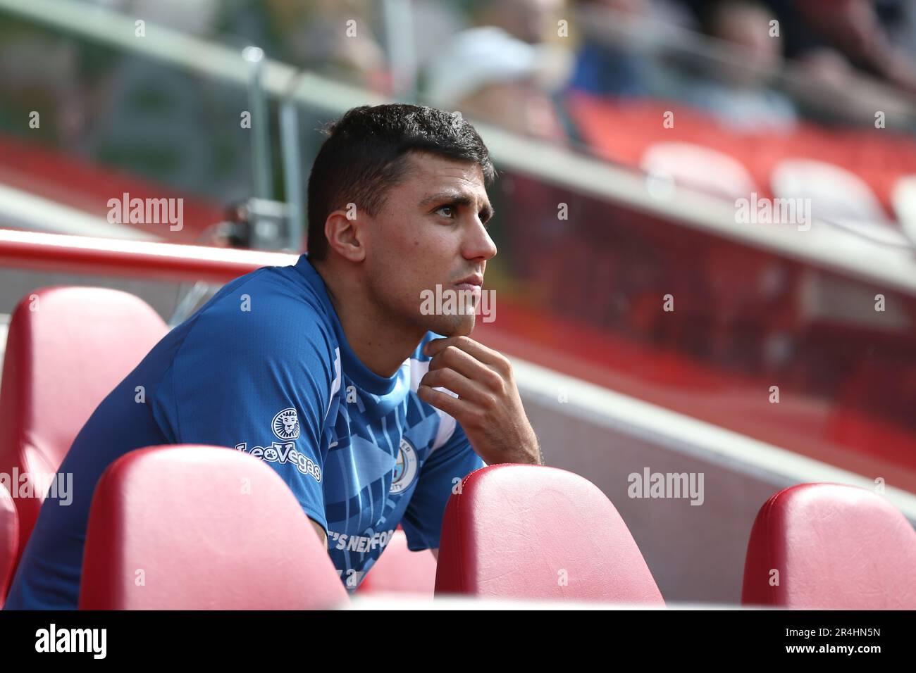 London, UK. 28th May, 2023. Rodri of Manchester City starts on the ...