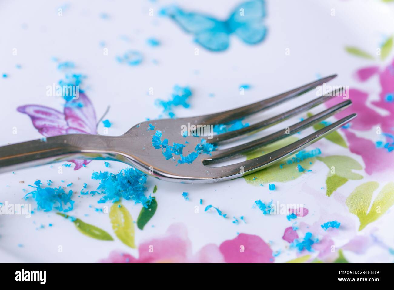 Microplastic problem, Plastic particles in food, air and water, Concept ...