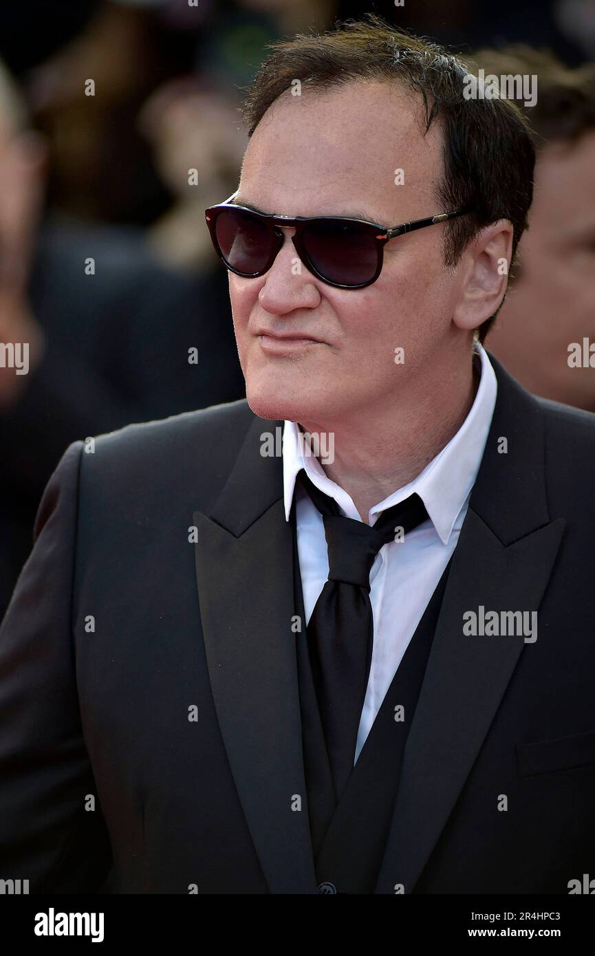 Cannes, France. 27th May, 2023. Quentin Tarantino attends the "Elemental" screening and closing ...