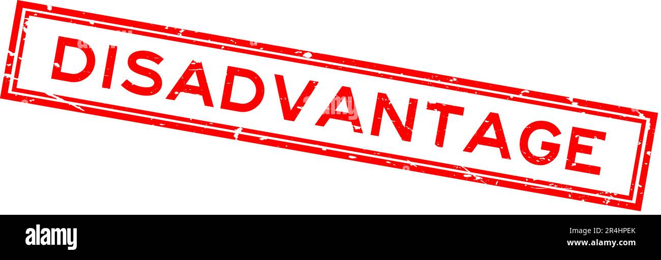 Grunge red disadvantage word square rubber stamp in white background Stock Vector Image & Art ...