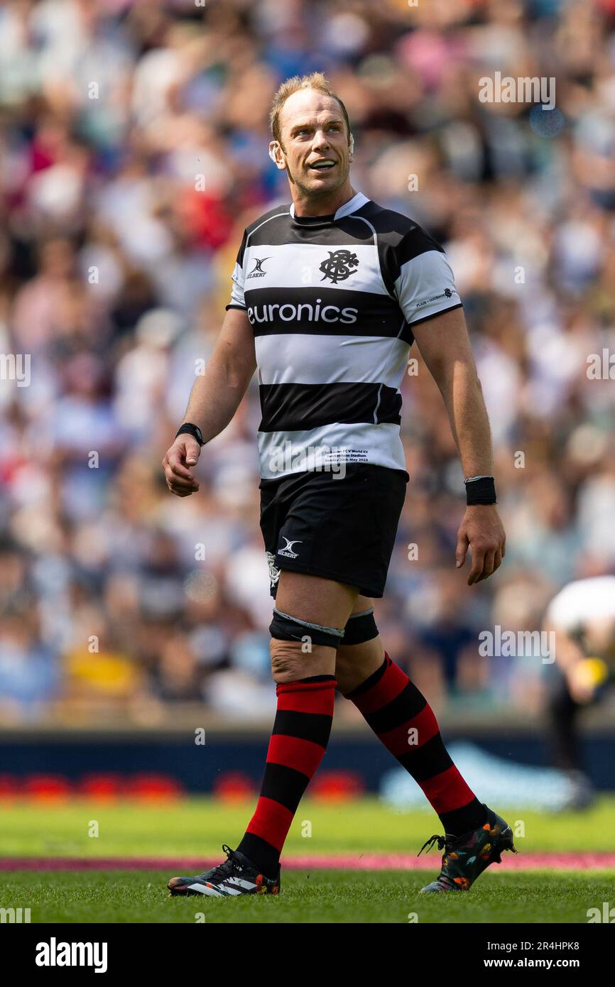 Alun Wyn Jones of the Barbarians during the Killik Cup match Barbarians ...